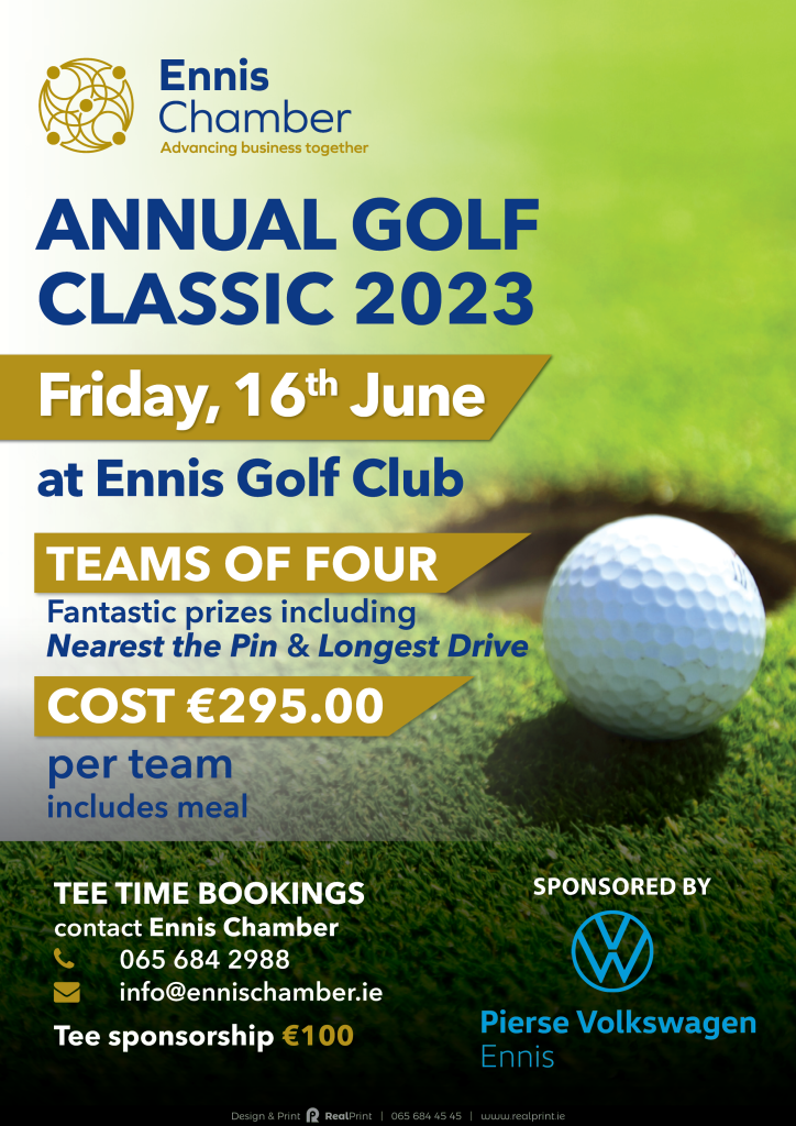 Ennis Chamber Golf Classic 2023 - Ennis Chamber of Commerce | Co. Clare | Ireland